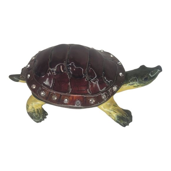 Unbranded | Storage & Organization | Turtle Crystal Rhinestone Enameled ...